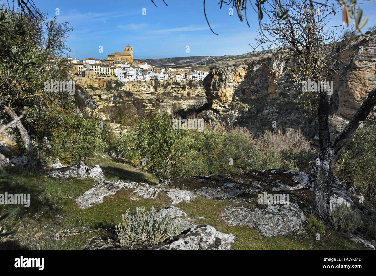Alhama de Granada ( View over the gorge of Río Alhama ) 1482 the ...