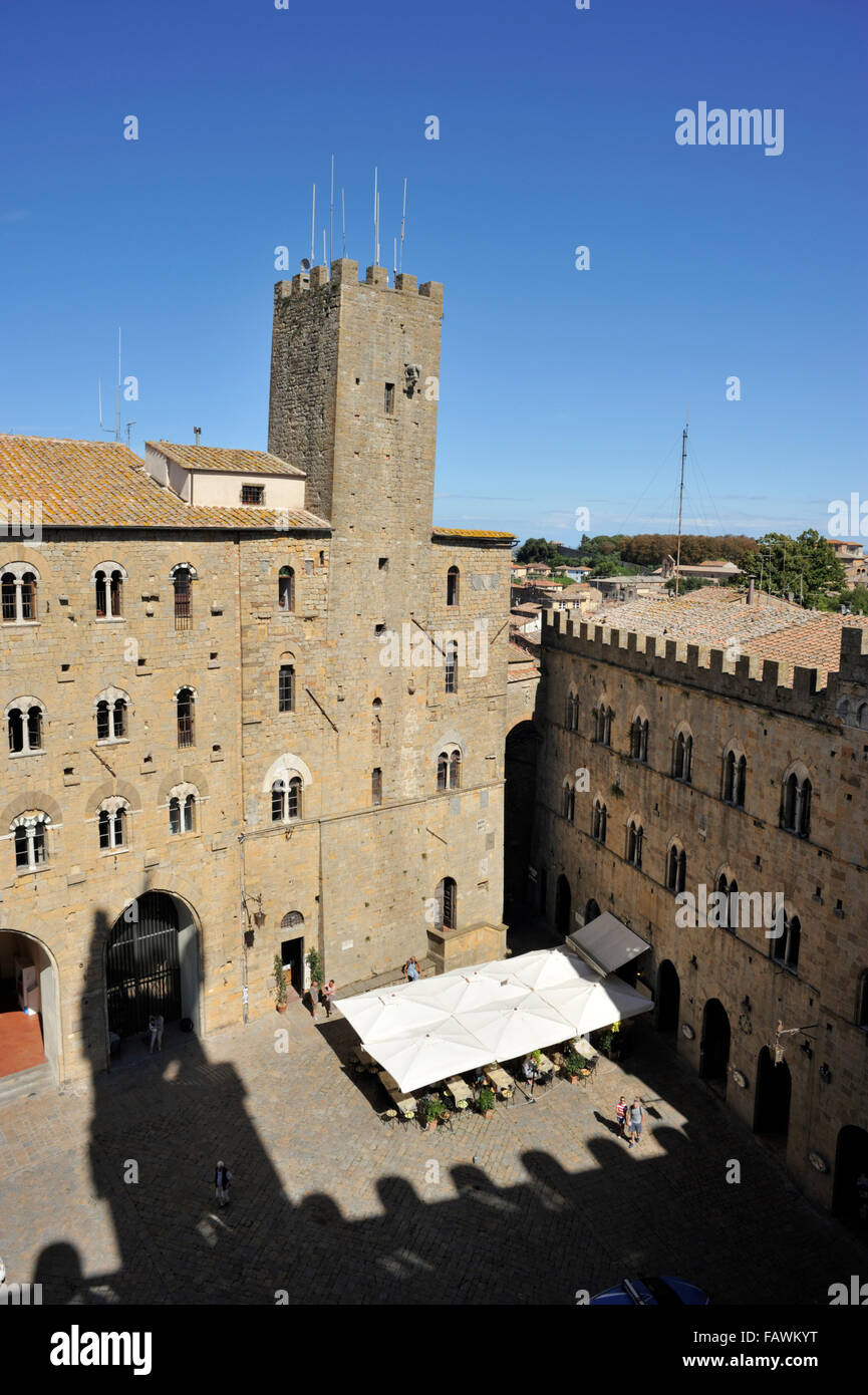 Old town piazza dei priori in volterra hi-res stock photography and ...