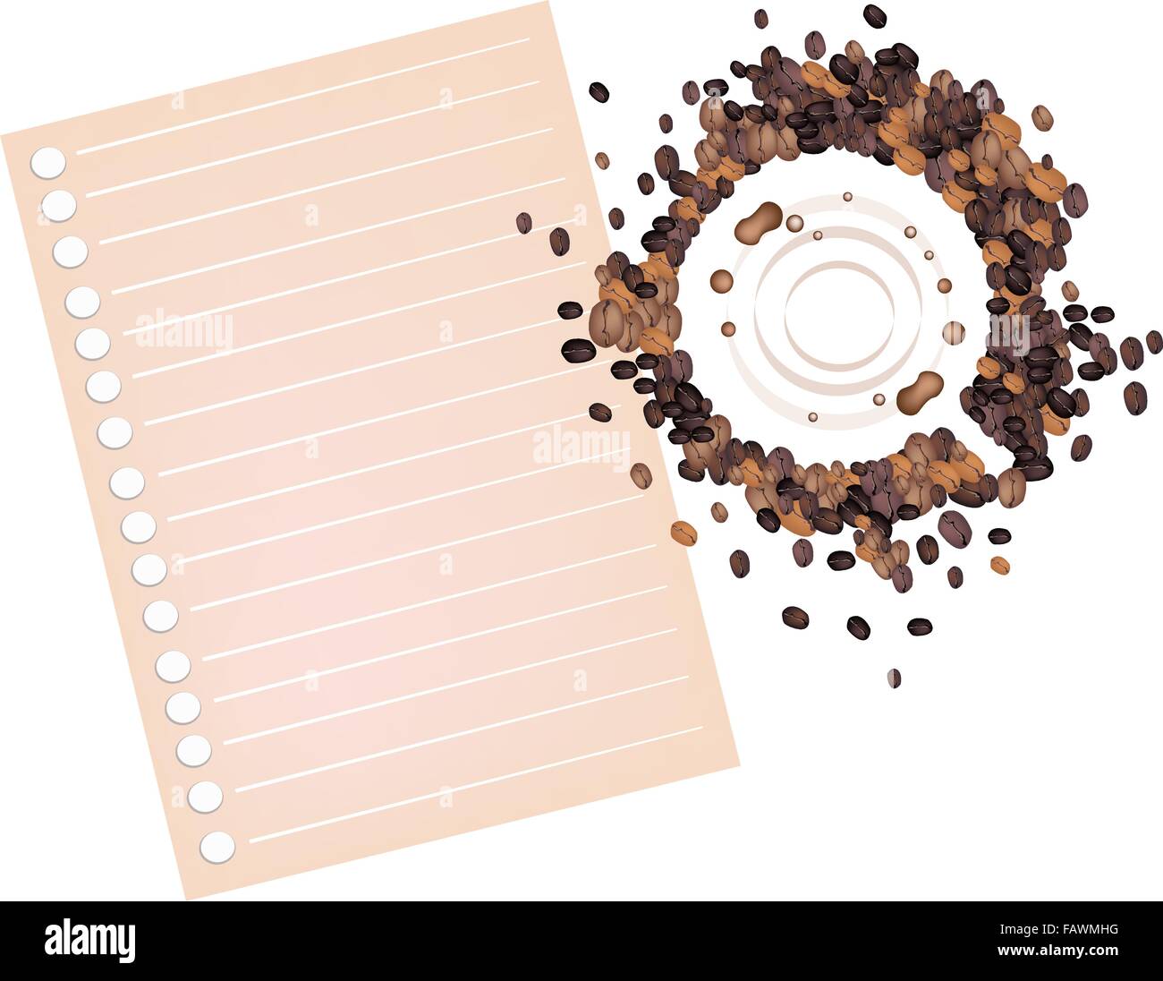 Empty cup on dark Stock Vector Images - Alamy