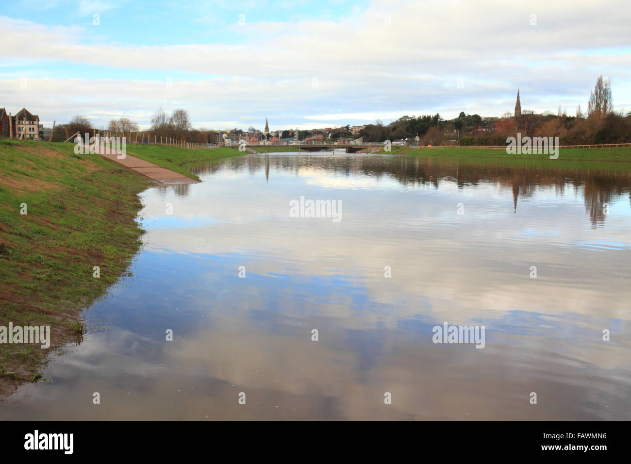 River exe flood channel hi-res stock photography and images - Alamy