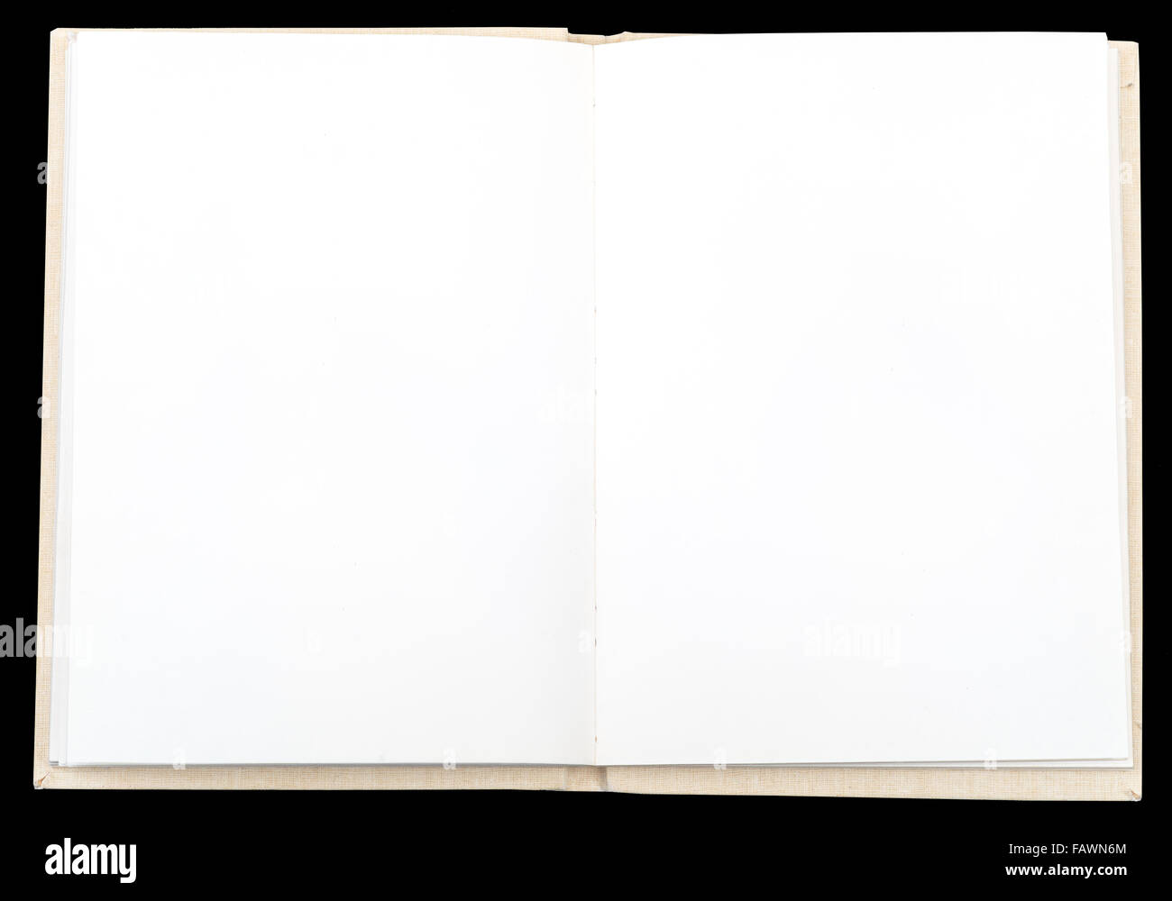 Open book with blank leaves Stock Photo - Alamy