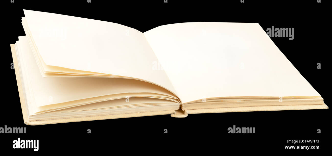 Open book with empty leaves Stock Photo - Alamy