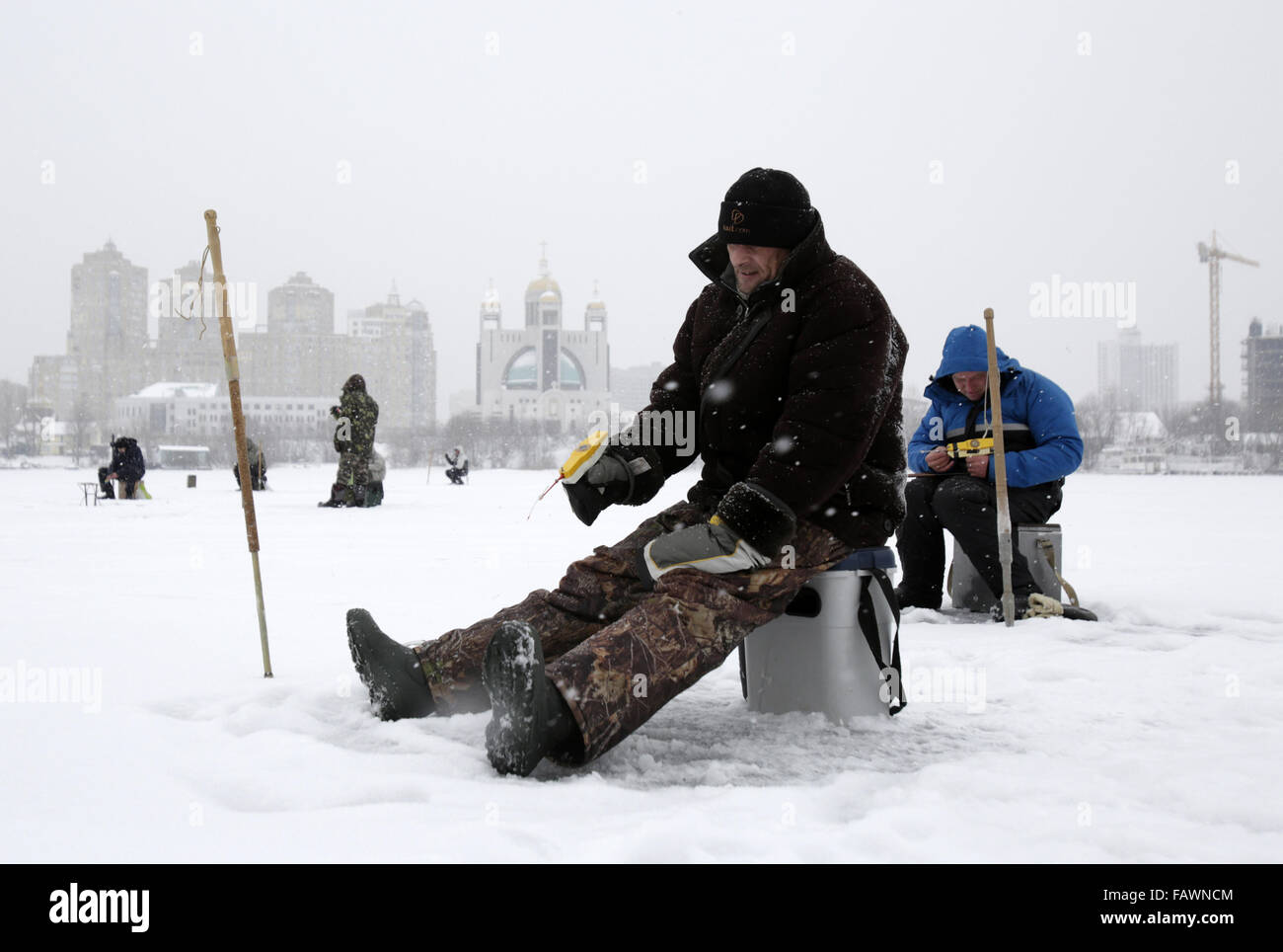 Fishing on the river dnieper hi-res stock photography and images - Alamy
