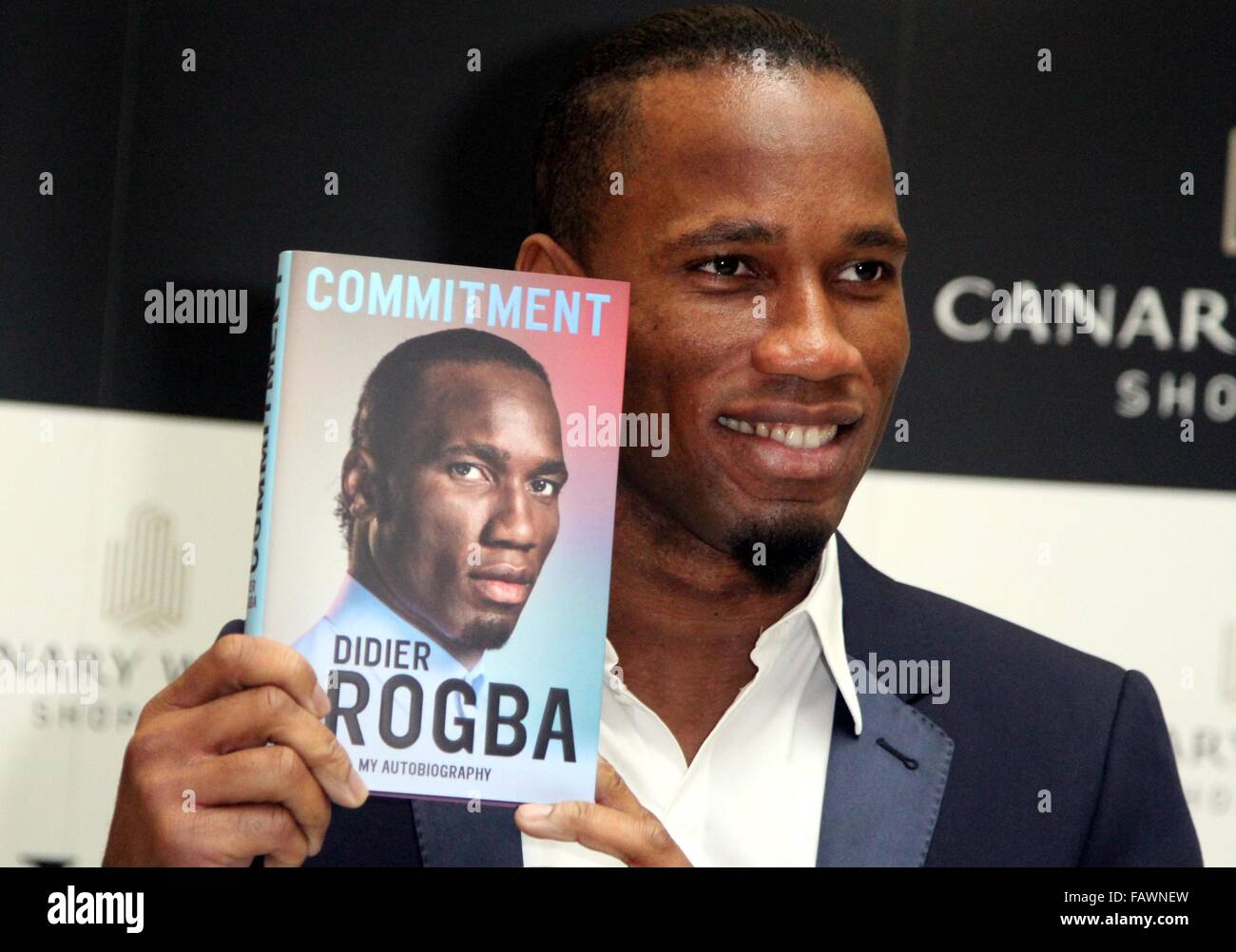 Didier Drogba signs copies of his autobiography 'Commitment' at ...