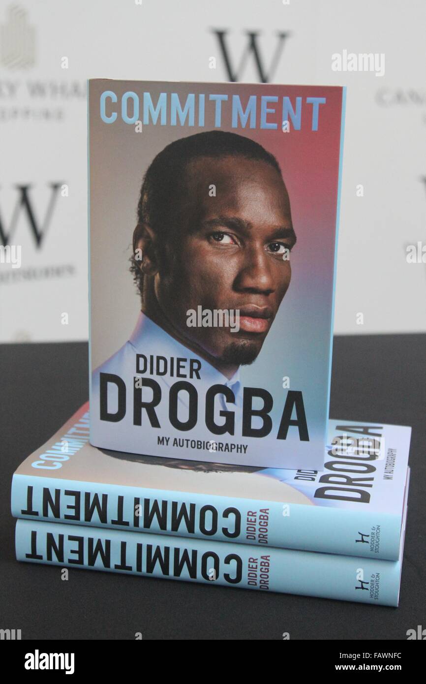 Didier Drogba signs copies of his autobiography 'Commitment' at ...