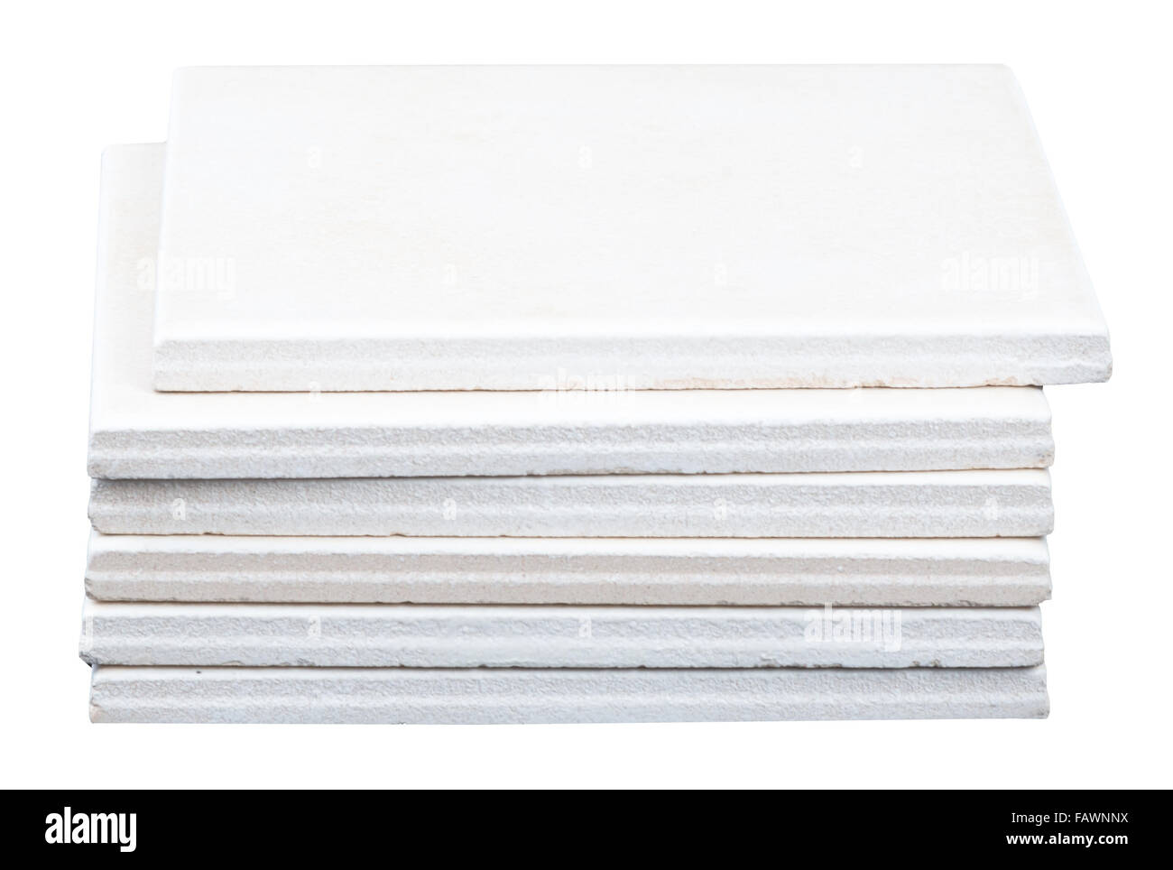 Pile of white tiles Stock Photo - Alamy