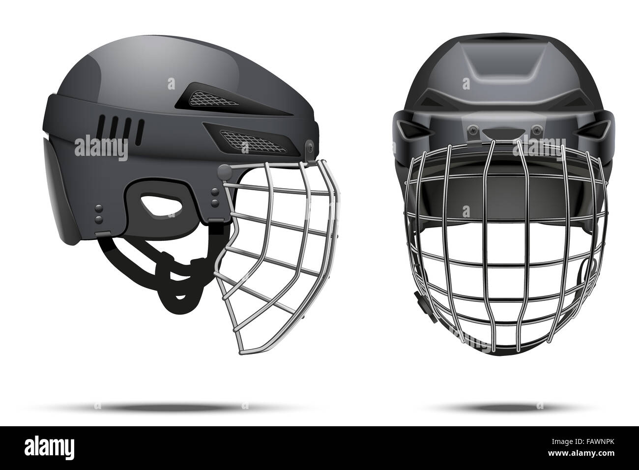 Classic Goalkeeper Hockey Helmet Stock Photo - Alamy