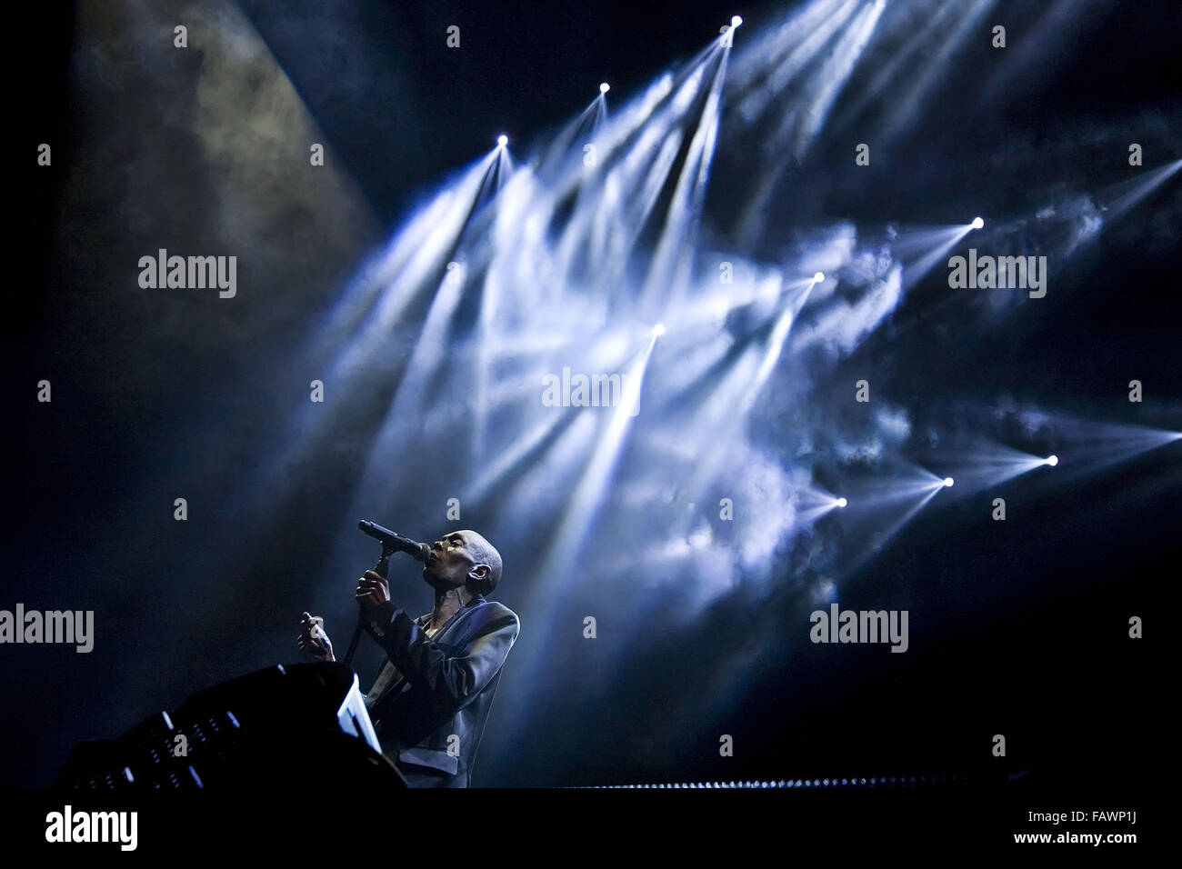 Faithless performing live in concert at the SSE Hydro at the SECC in ...