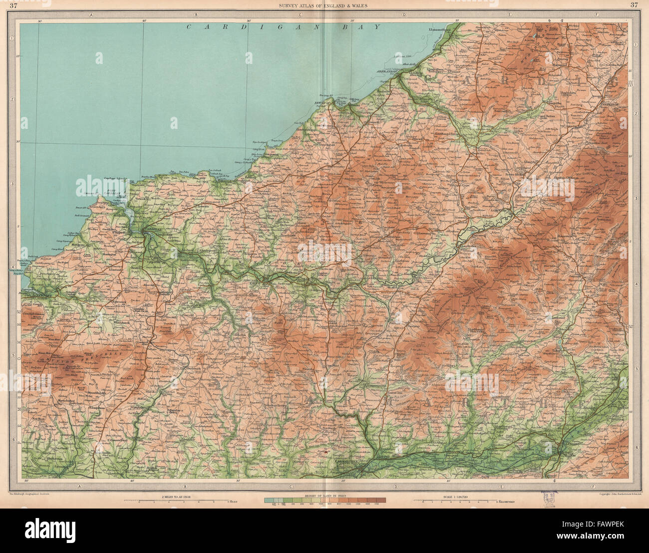 SOUTH WEST WALES: Cardigan Pembrokeshire Carmarthen Llandilo Newport ...