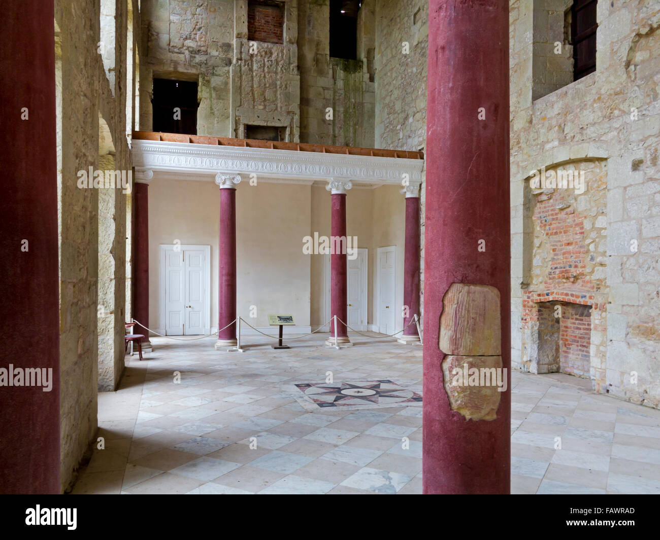 Appuldurcombe House the shell of a large 18th century baroque mansion ...
