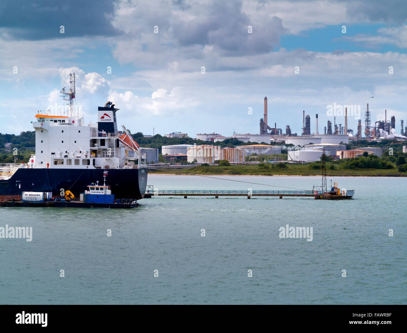 Fawley Oil Refinery Tanker Jetty High Resolution Stock Photography and ...