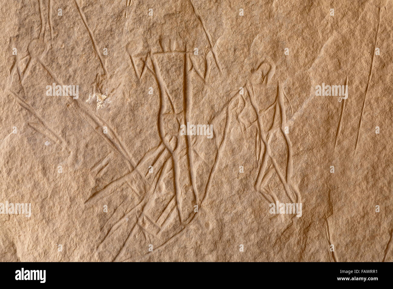 Inscriptions on Vulture Rock at entrance to Wadi Hellal, el Kab ...
