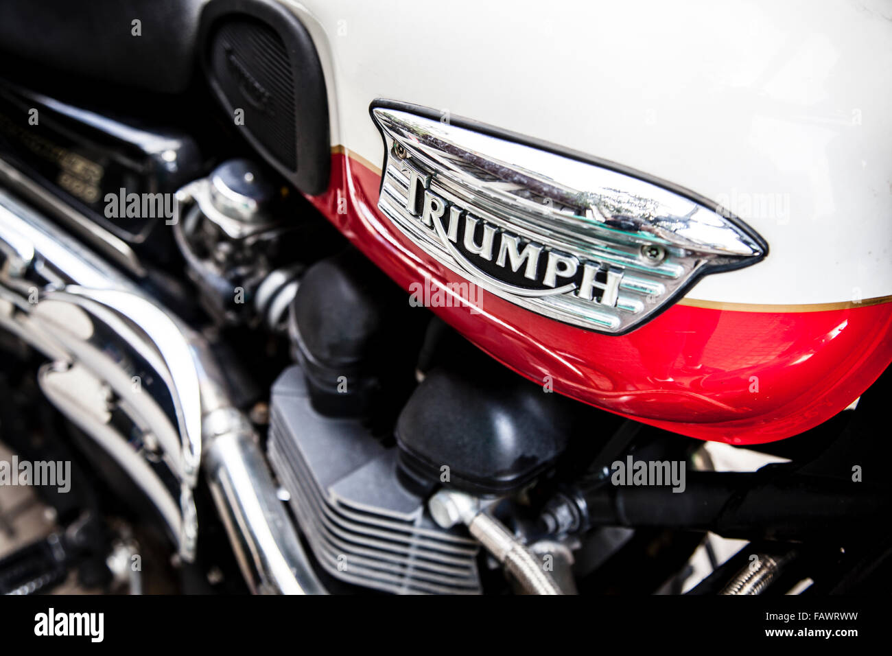 Vintage British Triumph Trident motorcycle Stock Photo - Alamy