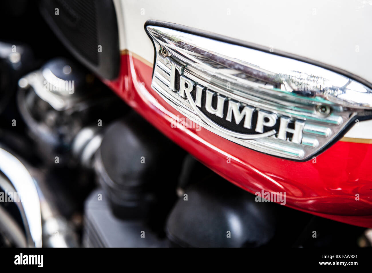 Vintage British Triumph Trident motorcycle Stock Photo - Alamy