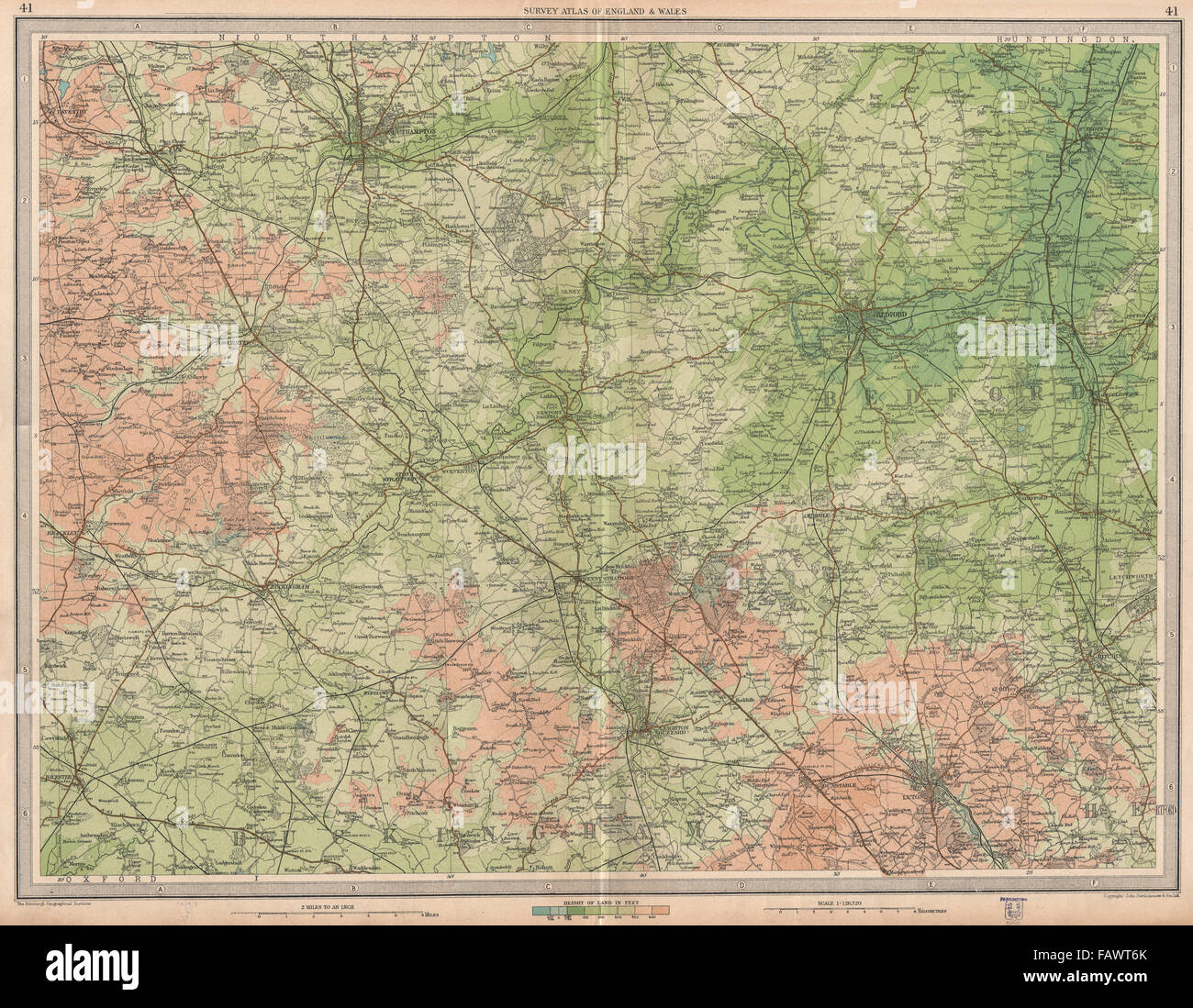Map of luton hi-res stock photography and images - Alamy