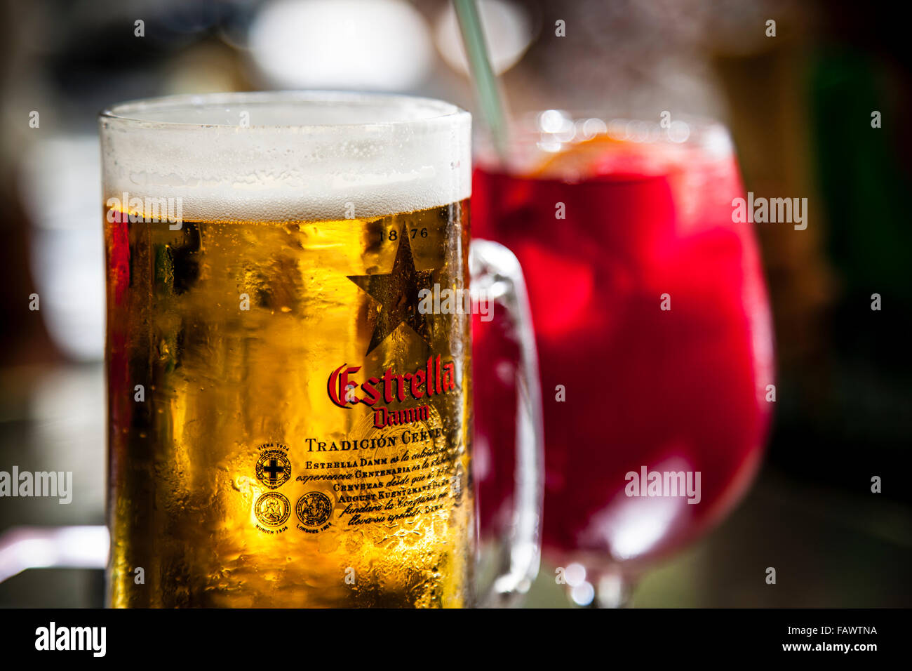 Estrella galicia barcelona hi-res stock photography and images - Alamy