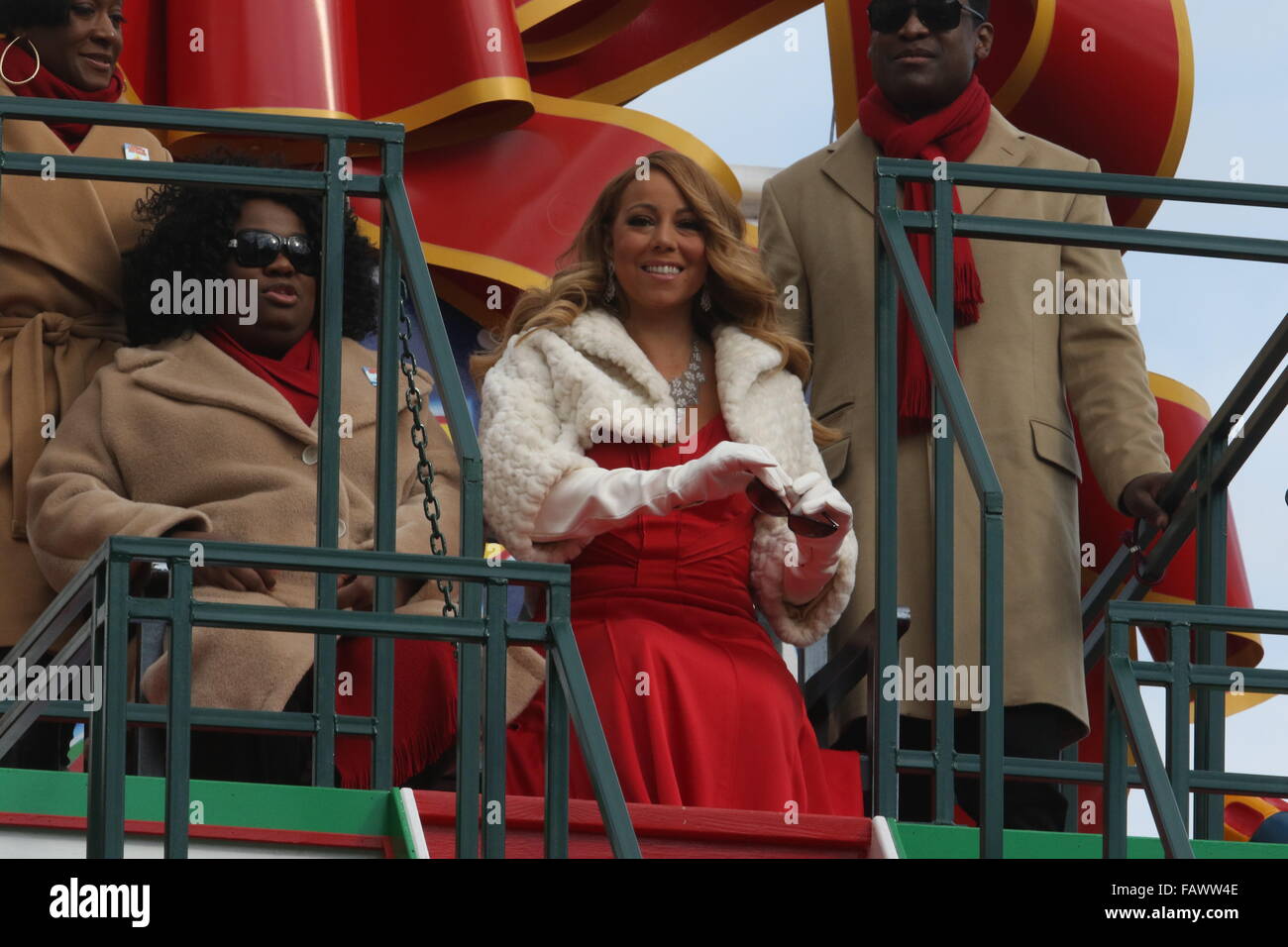 Singer Mariah Carey Performs Live At The 89th Annual Macys
