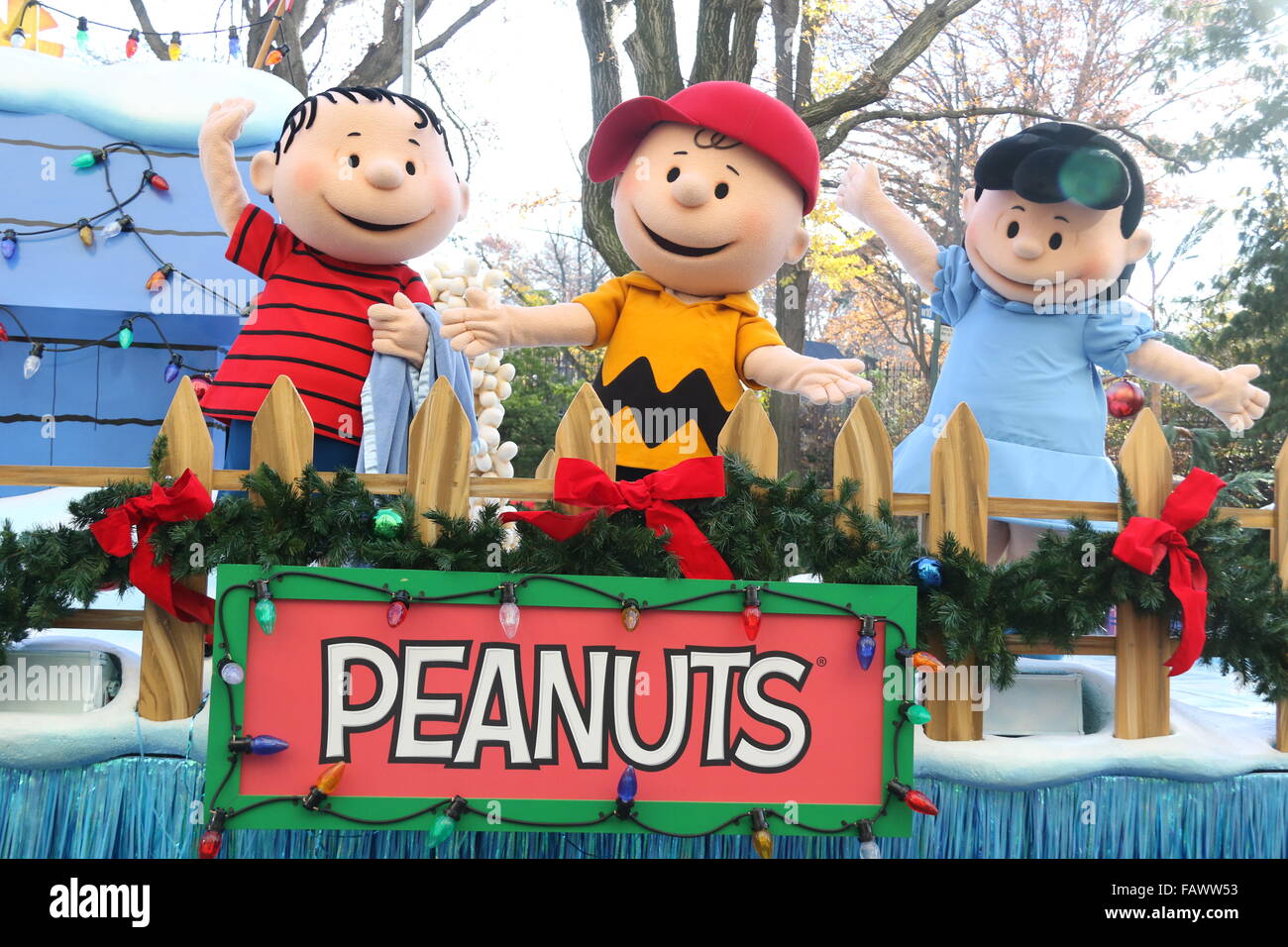 Celebrities attend the 89th annual Macy's Thanksgiving Day Parade ...