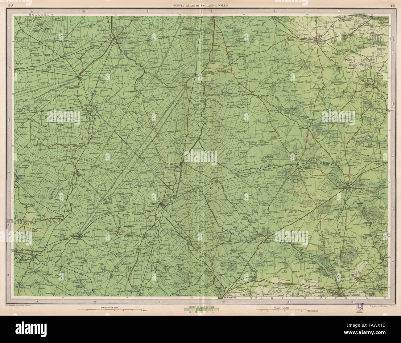 Map of thetford hi-res stock photography and images - Alamy