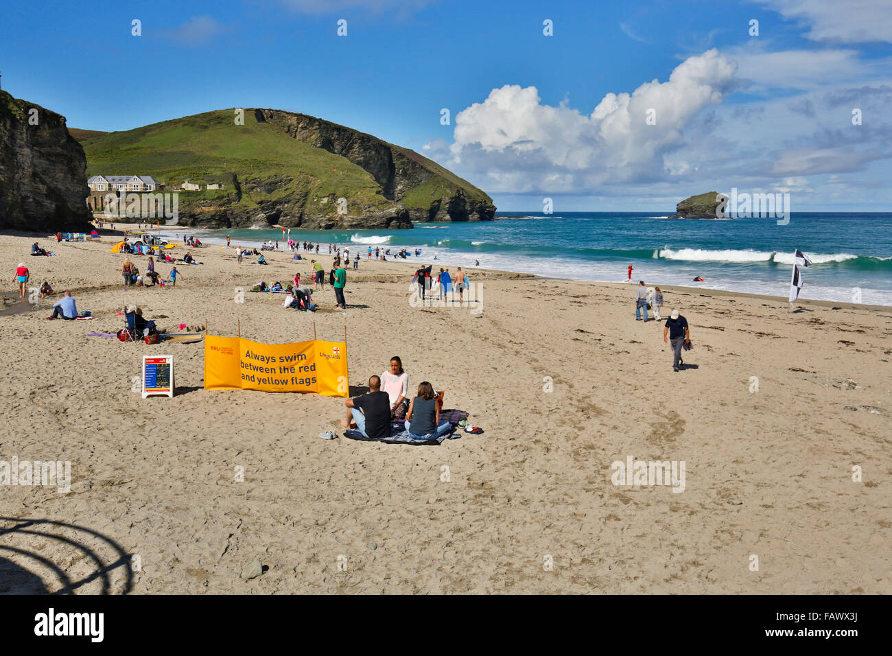 Portreath Beach; Cornwall; UK Stock Photo - Alamy