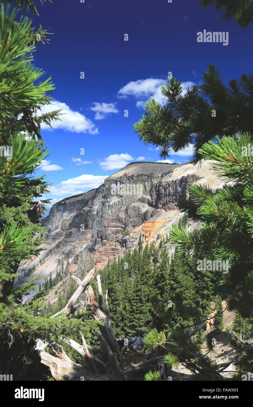 Pumice Castle at Crater Lake, Oregon Stock Photo - Alamy