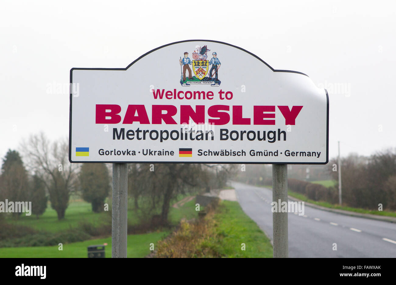 Welcome to barnsley sign hi-res stock photography and images - Alamy