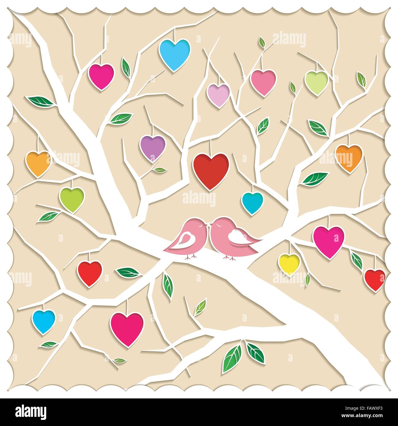 Colorful love birds Stock Vector Images - Alamy
