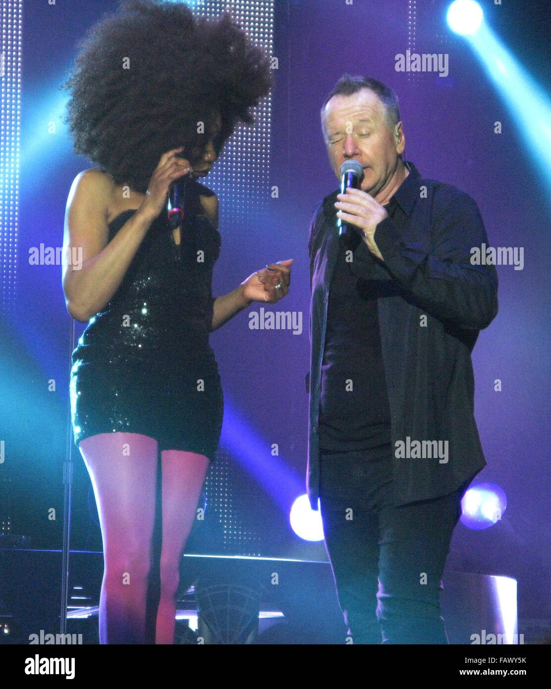 Simple Minds performing live on their 'Big Music’ UK Tour at The O2 ...