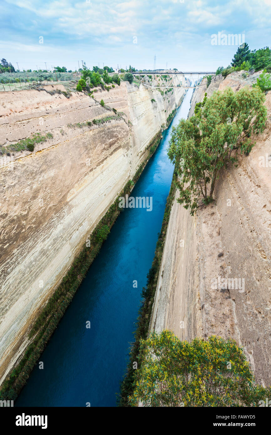 Corinth canal; Corinth, Greece Stock Photo - Alamy