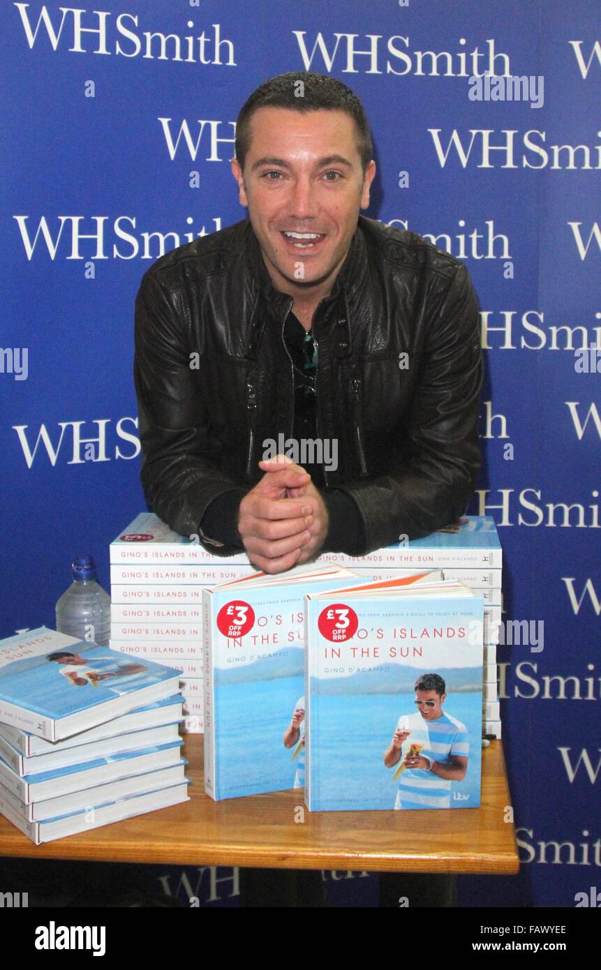 Celebrity chef Gino D'Acampo signs copies of his latest cook book 'Gino ...