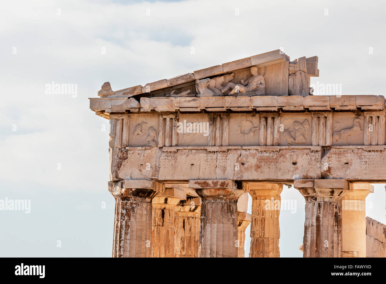 Temple of Athena; Athens, Greece Stock Photo - Alamy