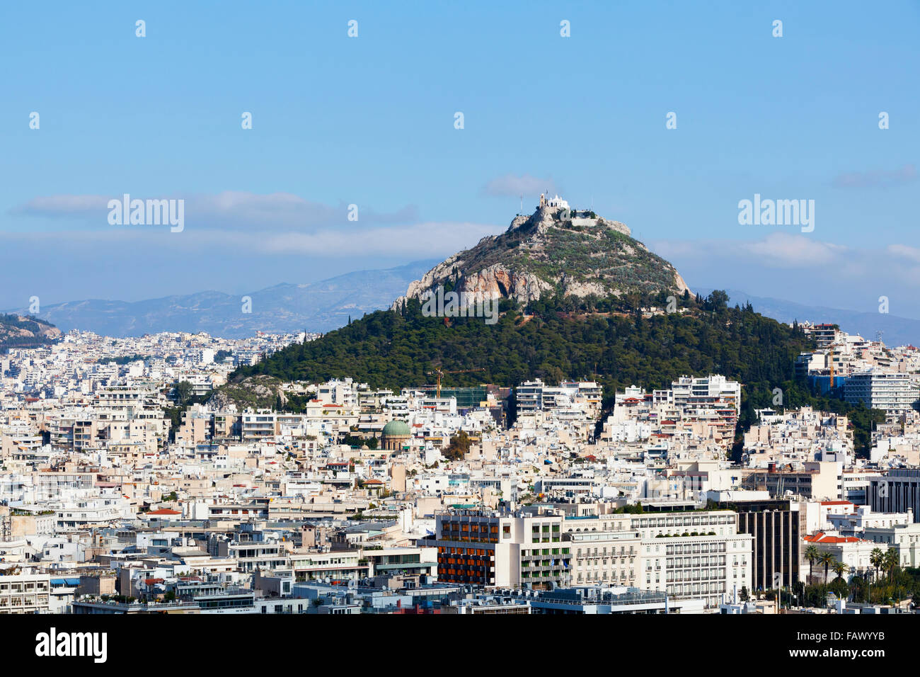 Lykavittos Hill; Athens, Greece Stock Photo - Alamy