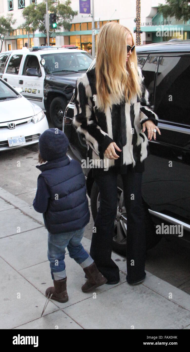 Rachel Zoe takes her son Skyler shopping at Gap and a bookstore in ...