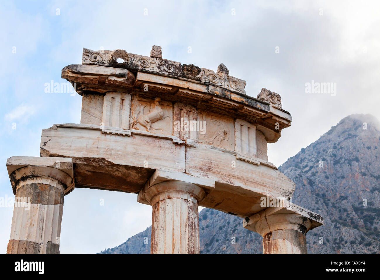 Sanctuary of Athena; Delphi, Greece Stock Photo - Alamy