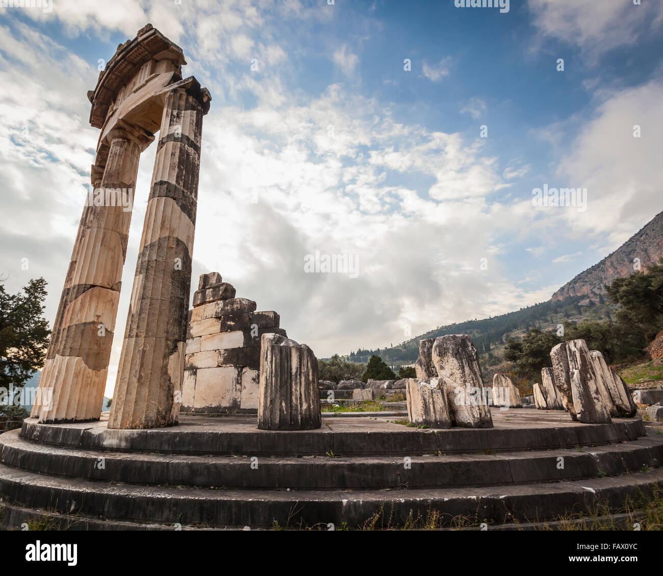 Sanctuary of Athena; Delphi, Greece Stock Photo - Alamy