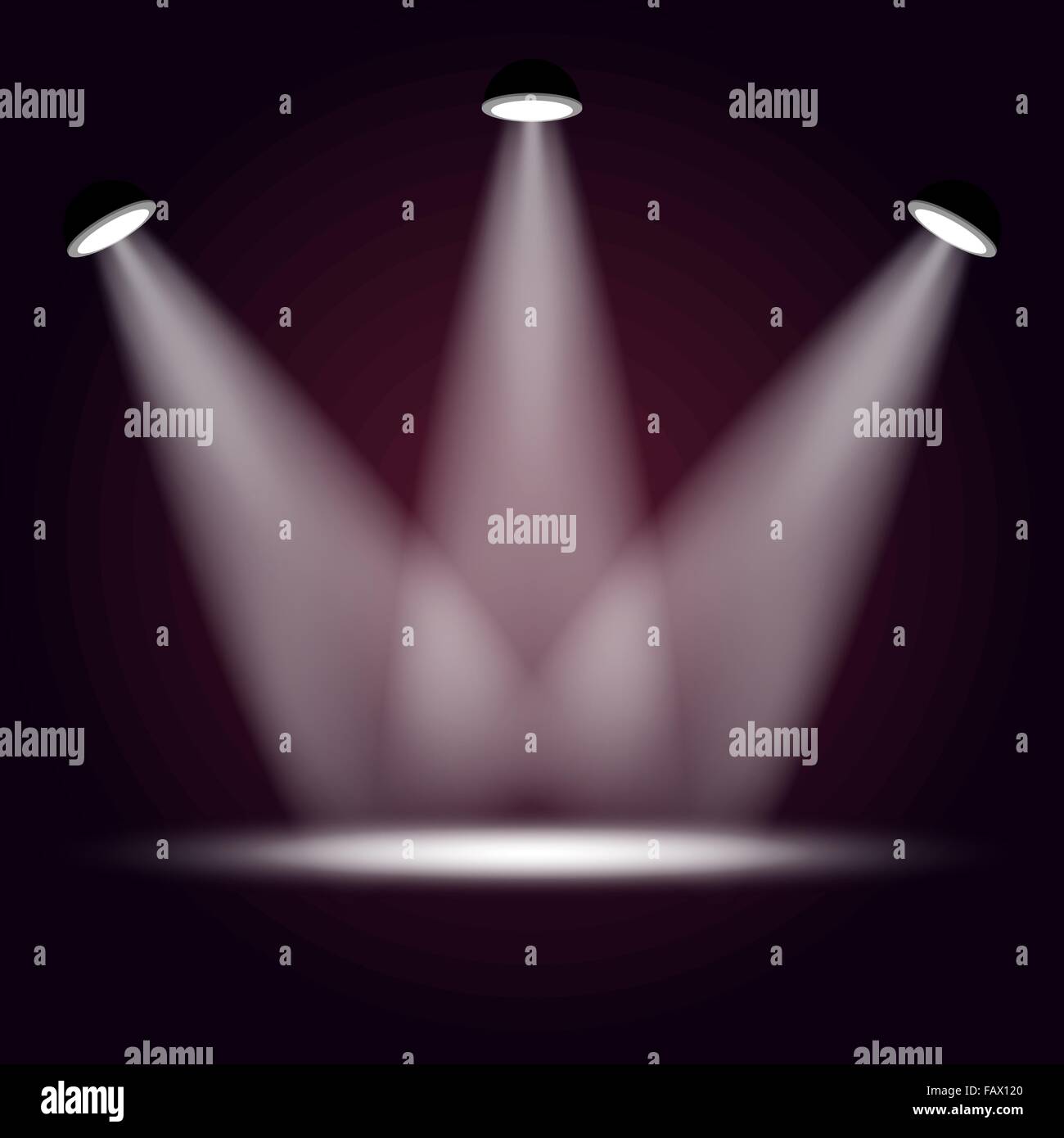 Vector illustration of stage lighting for your design Stock Vector ...