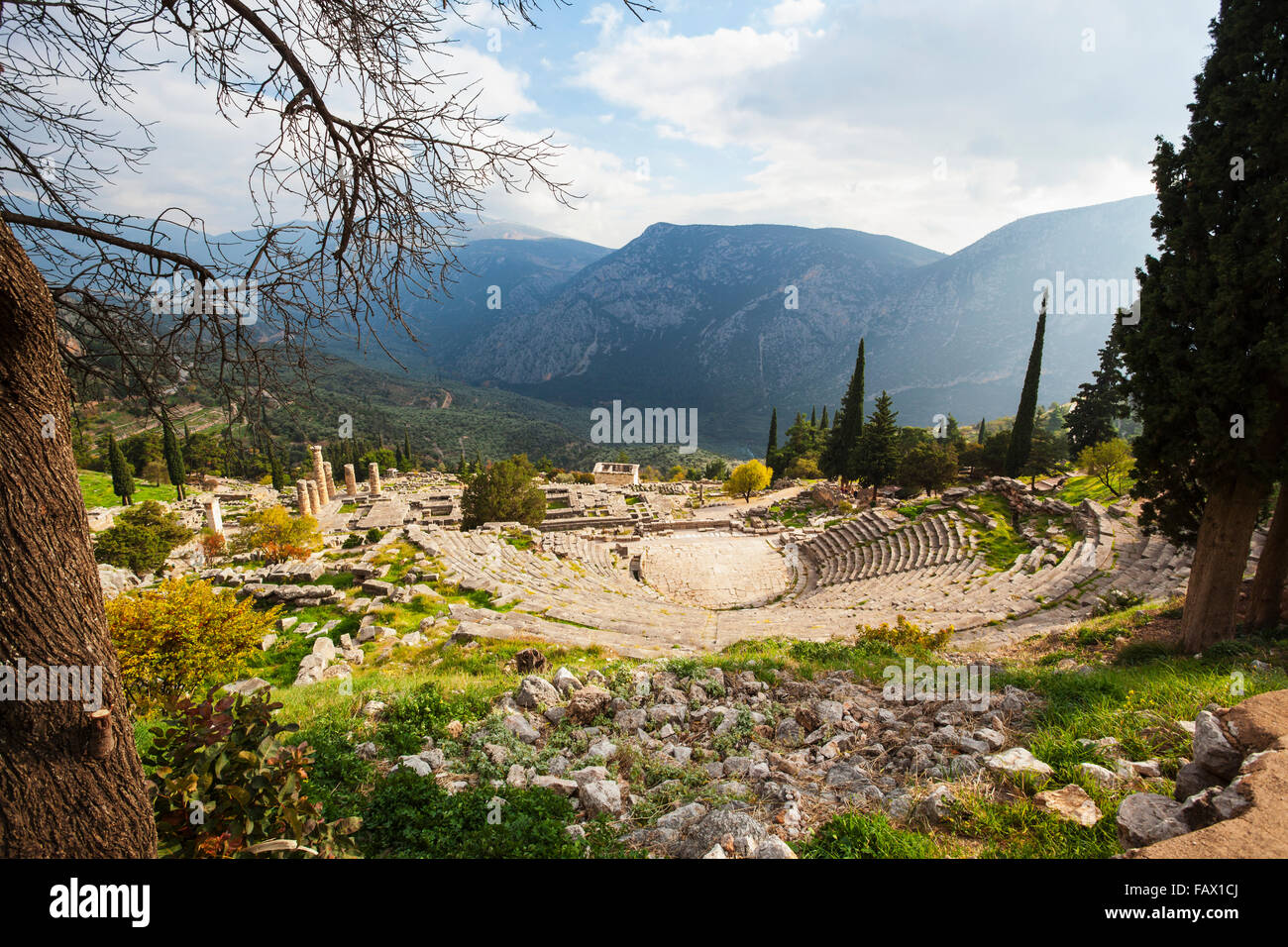 Delphi Theatre; Delphi, Greece Stock Photo - Alamy