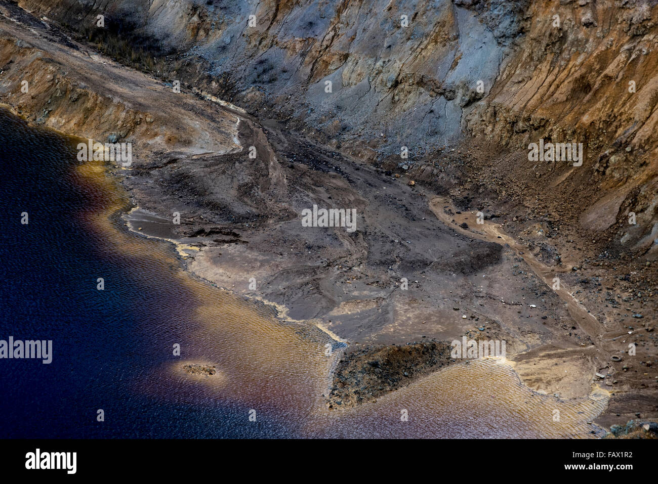 Red lake, located at Mitsero village in Cyprus Stock Photo - Alamy