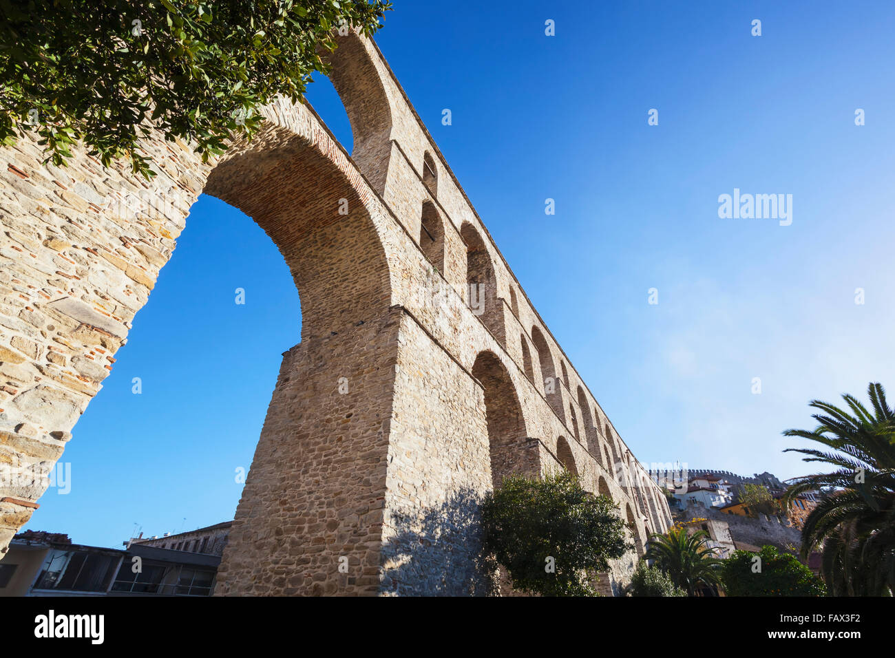 Aqueduct Kamares; Neapolis, Greece Stock Photo - Alamy
