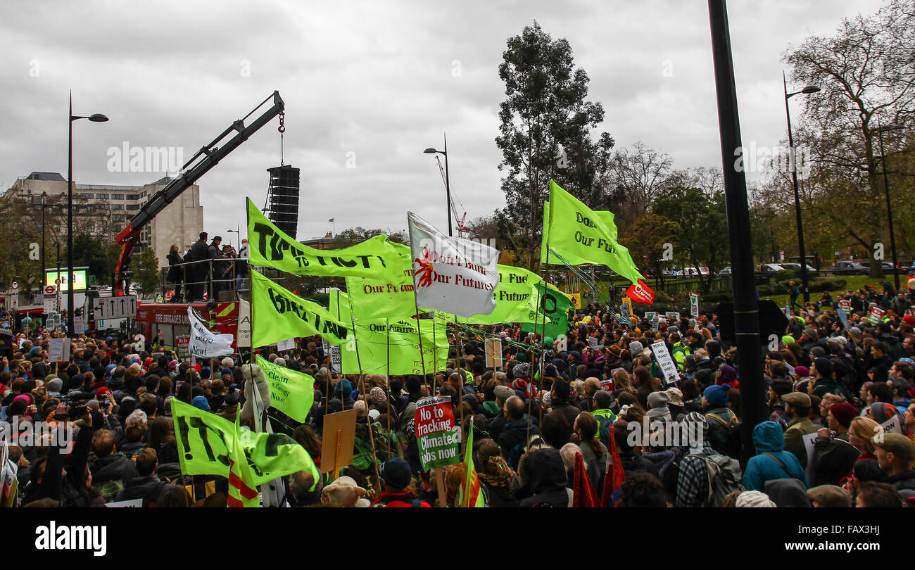 Climate March London Featuring: Atmosphere Where: London, United ...