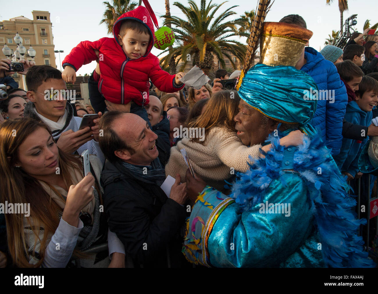Barcelona, Spain. 5th January, 2016. EDS NOTE : SPANISH LAW REQUIRES ...