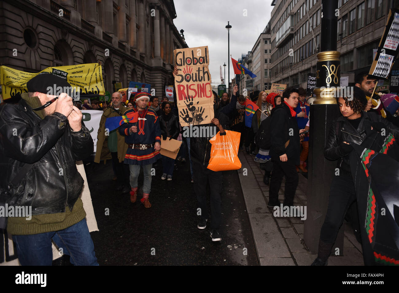 Climate Change Protest. Demonstration as tens of thousands of people ...