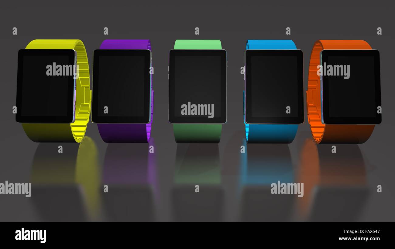 Smart watch. Creative business mobility and modern mobile wearable ...