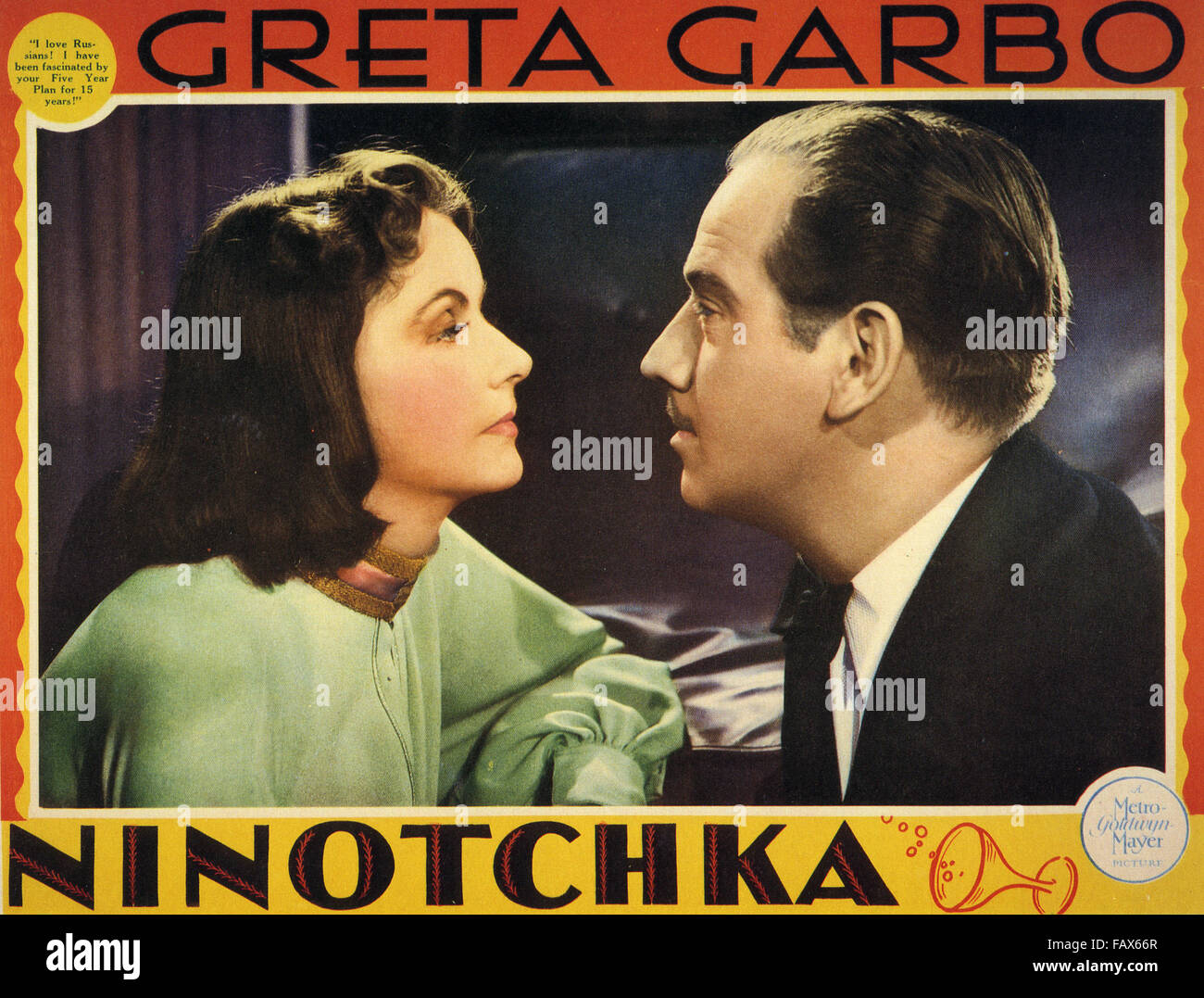 NINOTCHKA 1939 MGM film with Greta Garbo and Melvyn Douglas Stock Photo - Alamy