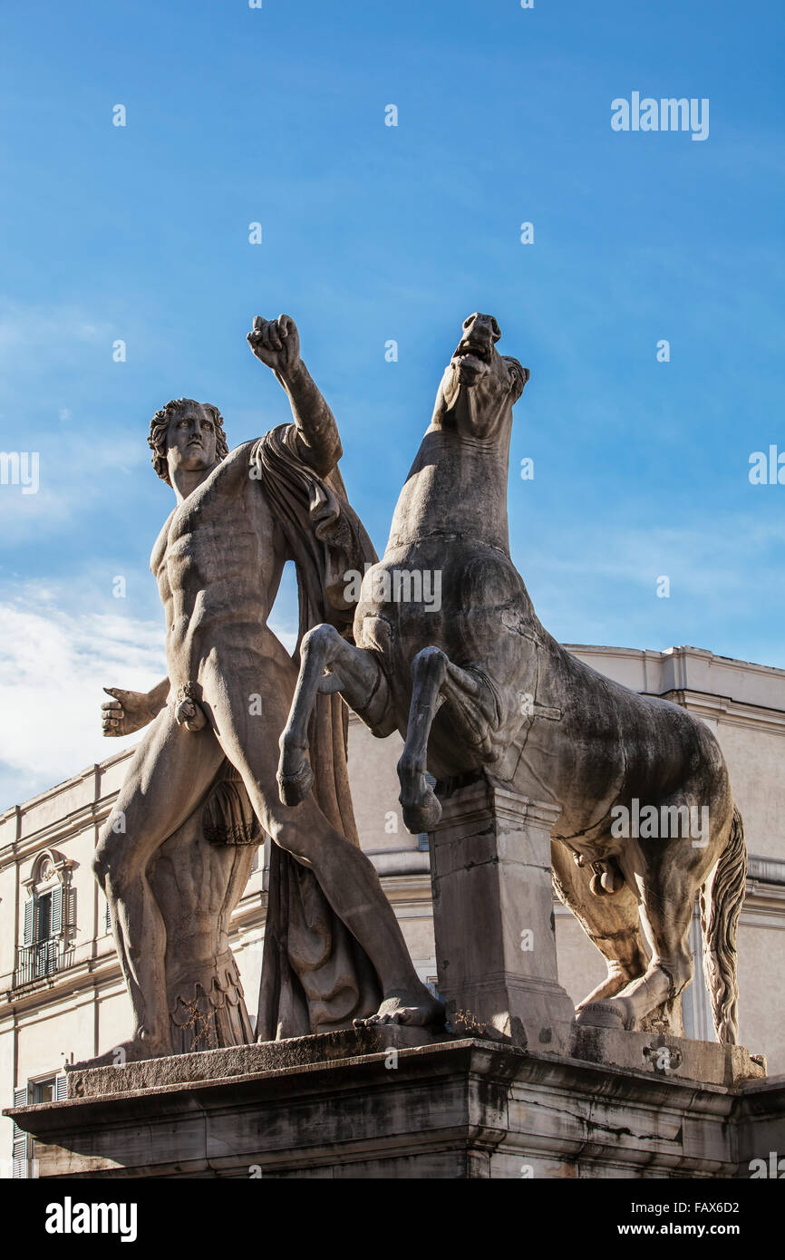 Fontana dei Dioscuri; Rome, Italy Stock Photo - Alamy