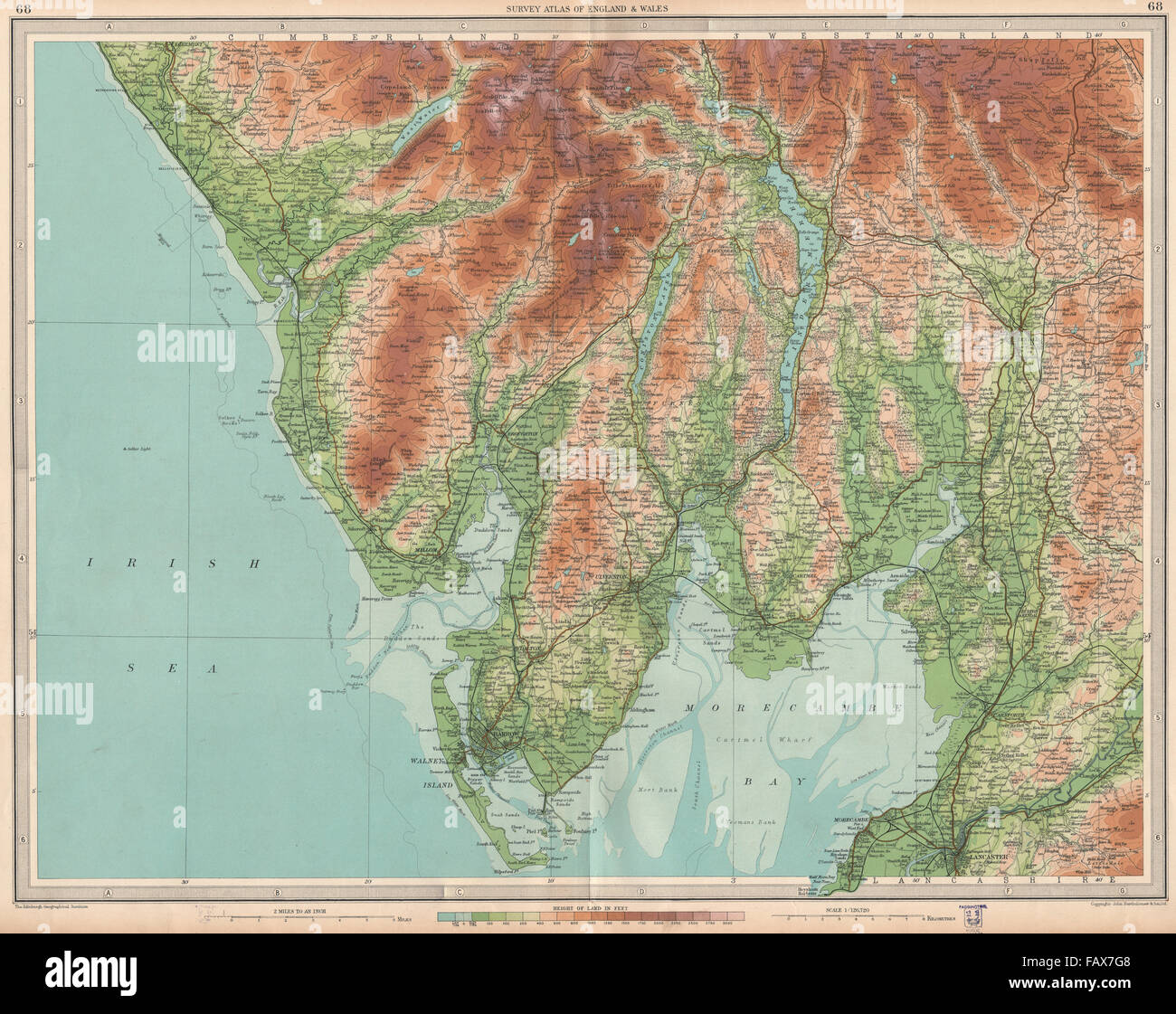Lake windermere map hi-res stock photography and images - Alamy