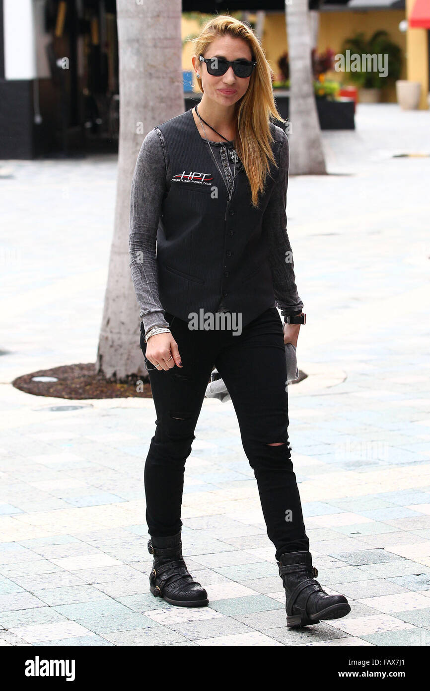 Vanessa Rousso of Big Brother 17, arrives on the set of Poker Night In ...