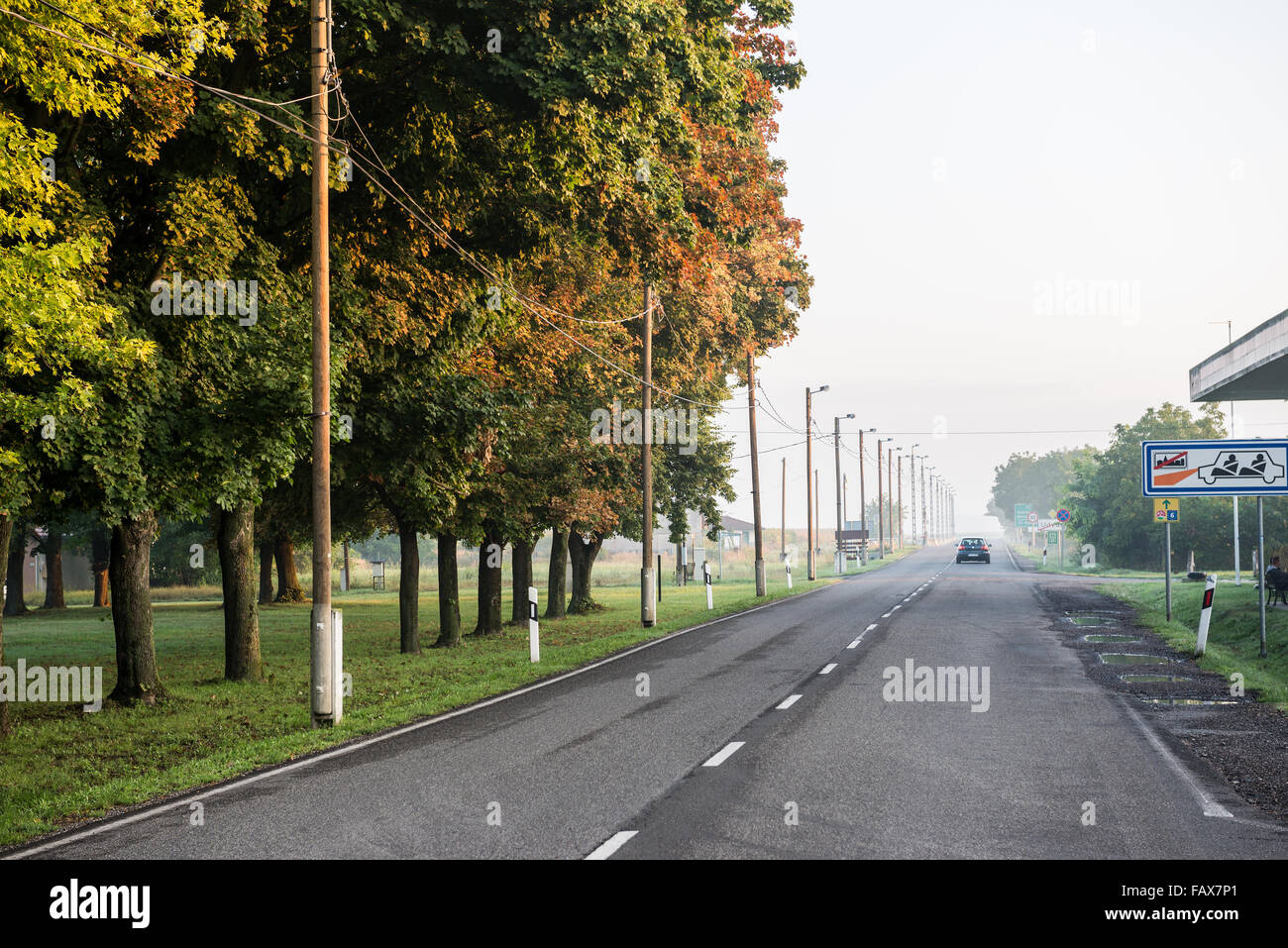 Road in Hungary Stock Photo - Alamy