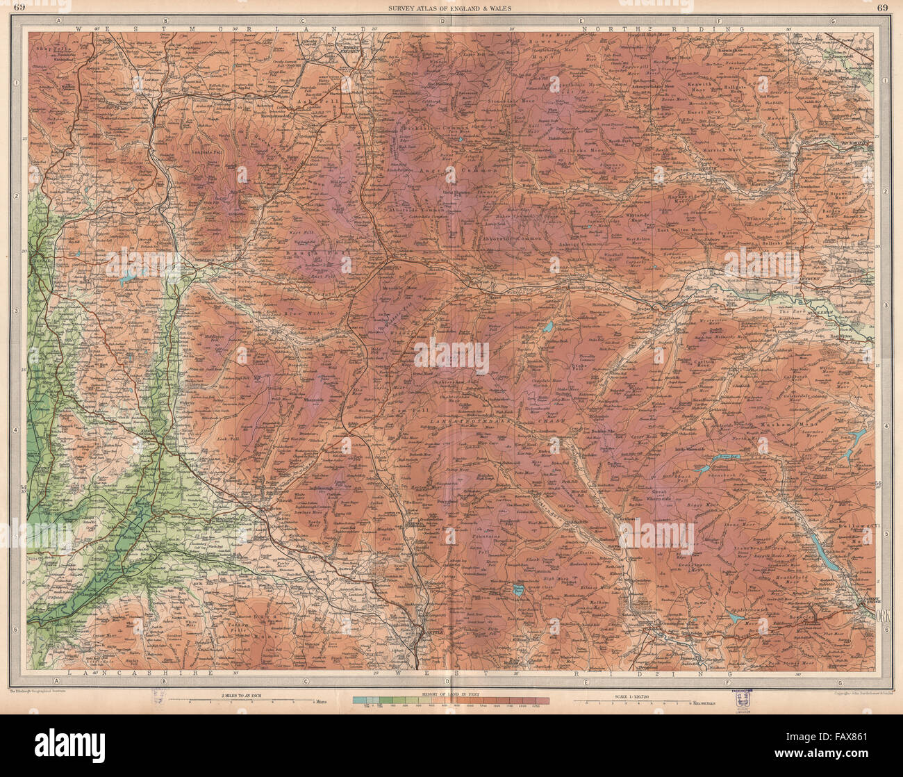 Map of richmond yorkshire hi-res stock photography and images - Alamy