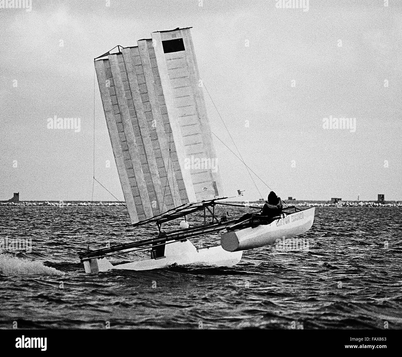 Multihull sailing Black and White Stock Photos & Images - Alamy